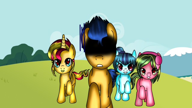 #1039329 - safe, artist:hellencreepynekofan, flash sentry, lemon zest ...