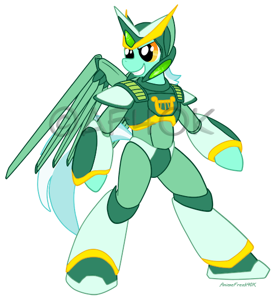 #819404 - safe, artist:animefreak40k, lyra heartstrings, pony, robot ...