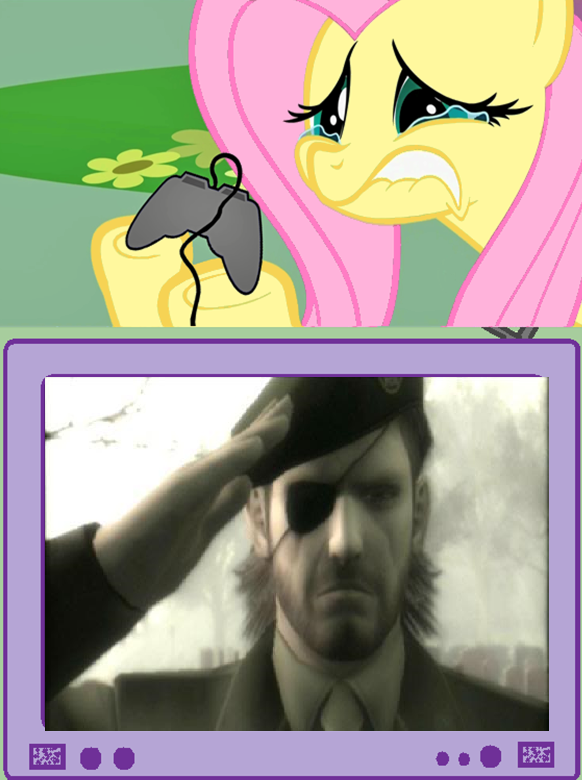 #825863 - safe, fluttershy, pegasus, pony, big boss, crying ...