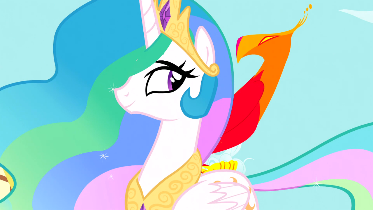 #827362 - safe, screencap, philomena, princess celestia, alicorn, bird ...