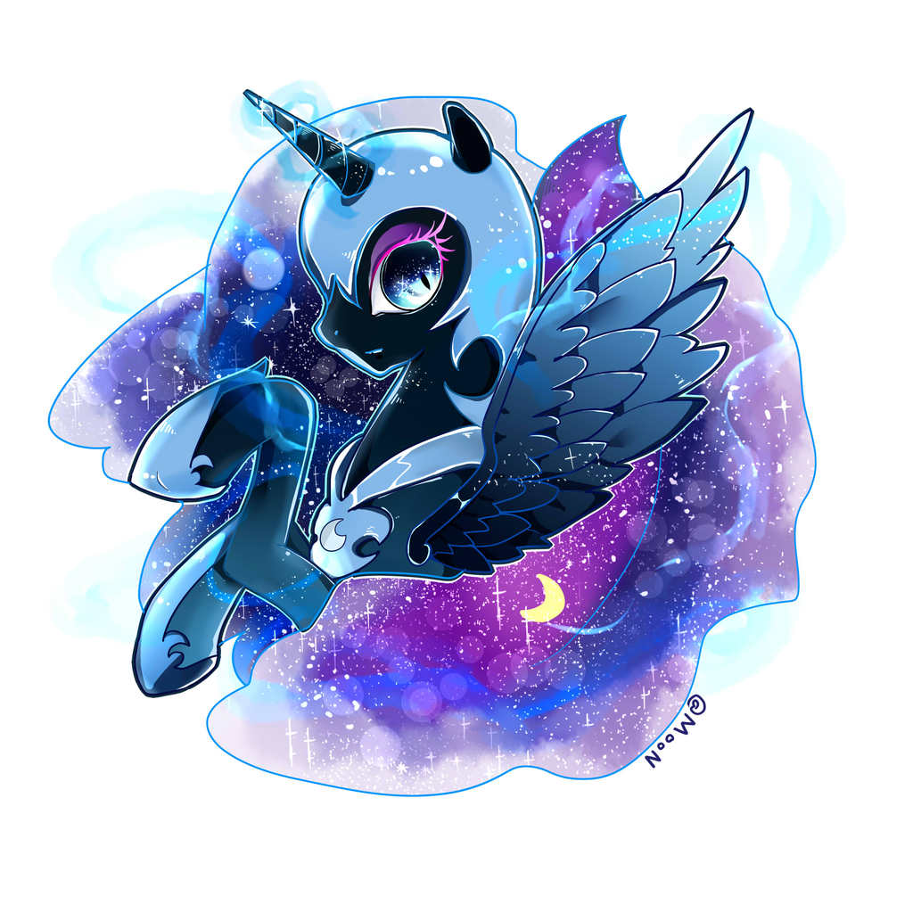 #832636 - safe, nightmare moon, female, pixiv, solo - Derpibooru