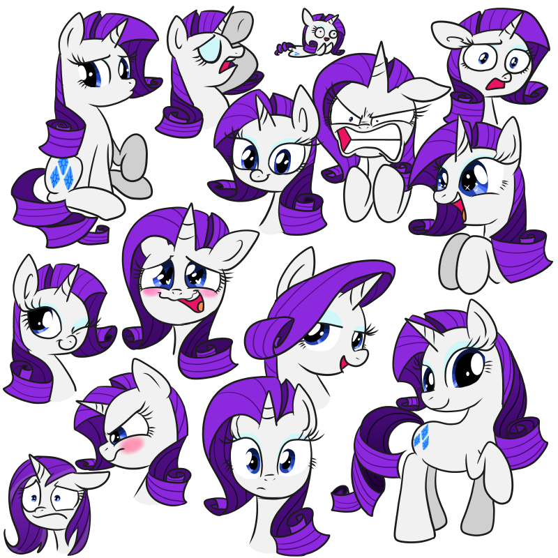 #819757 - safe, artist:vdru7, part of a set, rarity, g4, female, pixiv ...