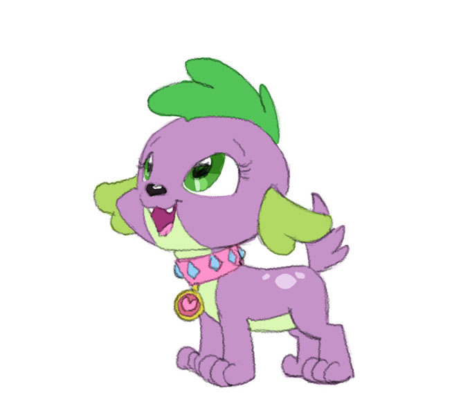 #832833 - safe, artist:carnifex, spike, spike the regular dog, dog ...