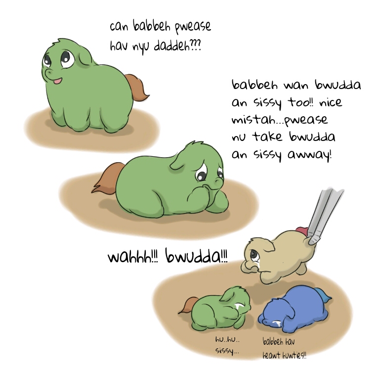 #835345 - safe, artist:carpdime, fluffy pony, adoption, crying, fluffy ...