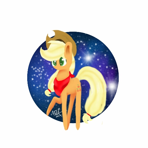 #820766 - safe, artist:myralilth, applejack, g4, bandana, female, solo ...