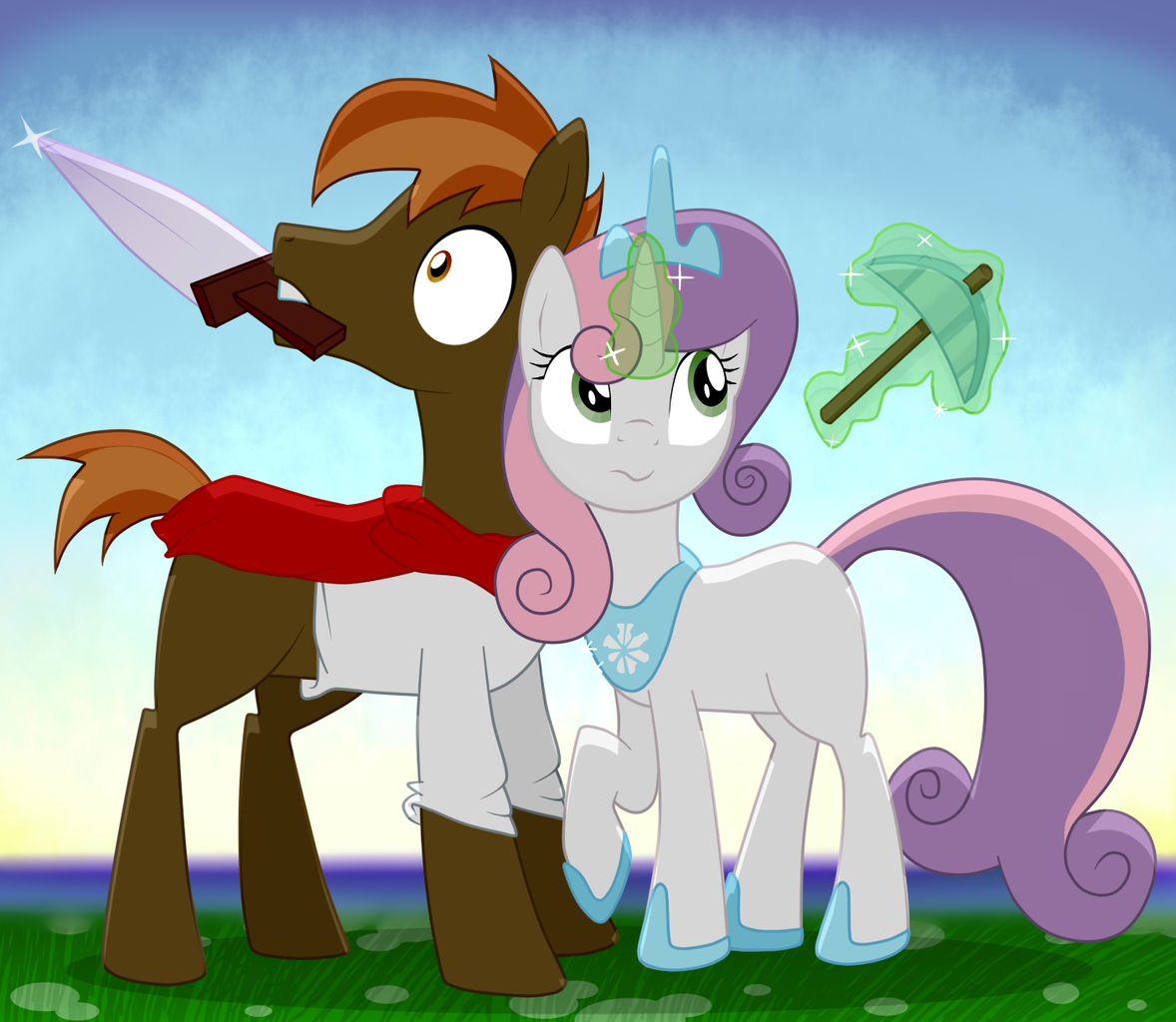 #822976 - safe, artist:ysc99, button mash, sweetie belle, don't mine at ...