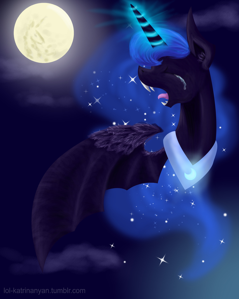 #823440 - safe, artist:lol-katrina, nightmare moon, g4, crying, ear ...