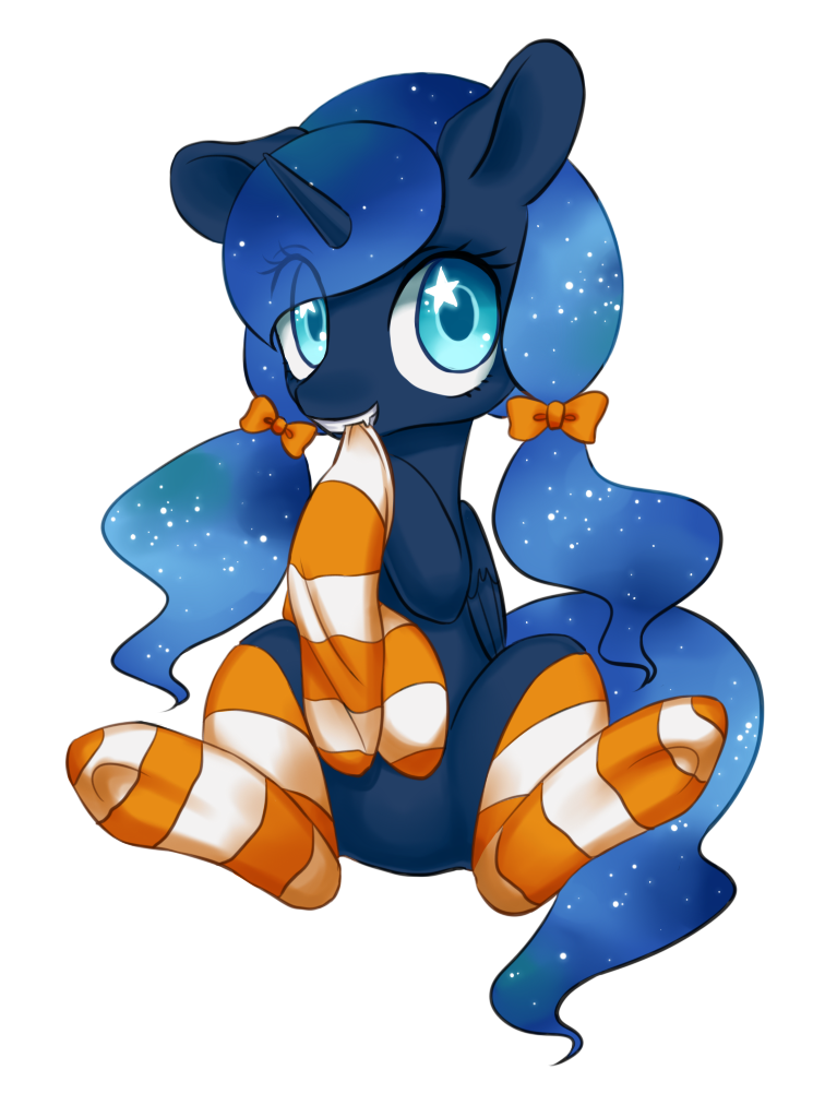 #823982 - safe, artist:shusu, princess luna, g4, alternate hairstyle ...