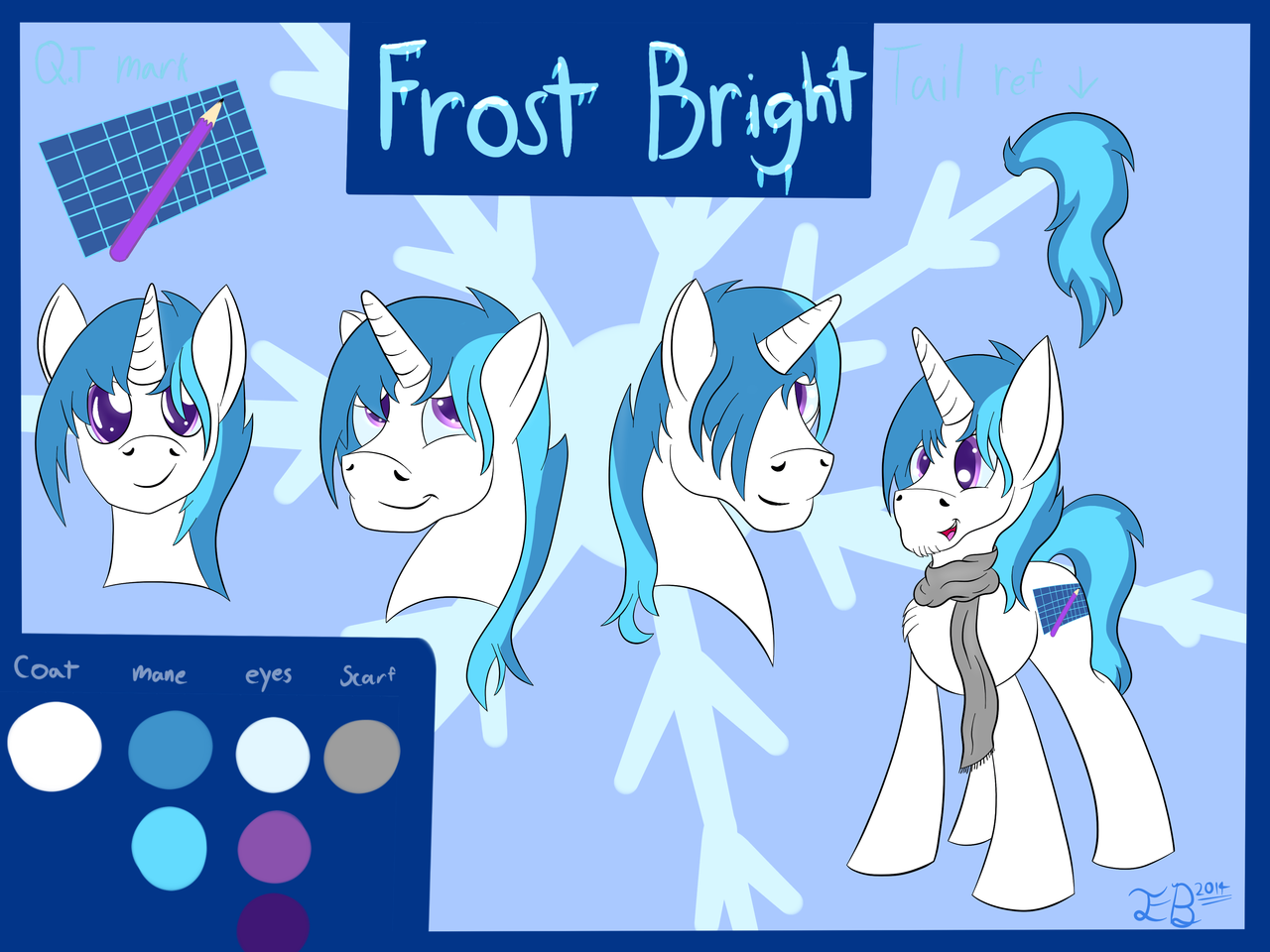#846778 - safe, artist:frostyb, oc, oc only, oc:frost bright, pony ...