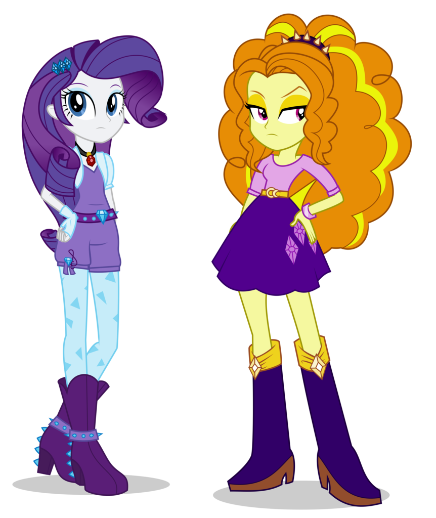 #848225 - safe, artist:bubblestormx, adagio dazzle, rarity, equestria ...