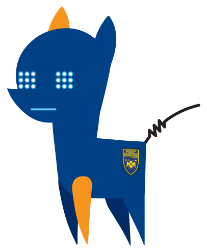 #849415 - safe, artist:mikej, pony, robot, robot pony, chappie ...