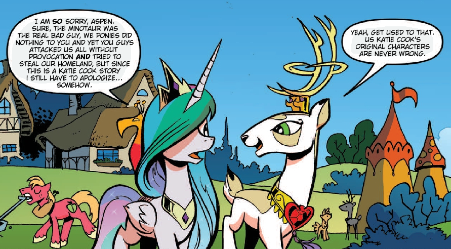 #852363 - safe, edit, idw, official comic, big macintosh, king aspen ...