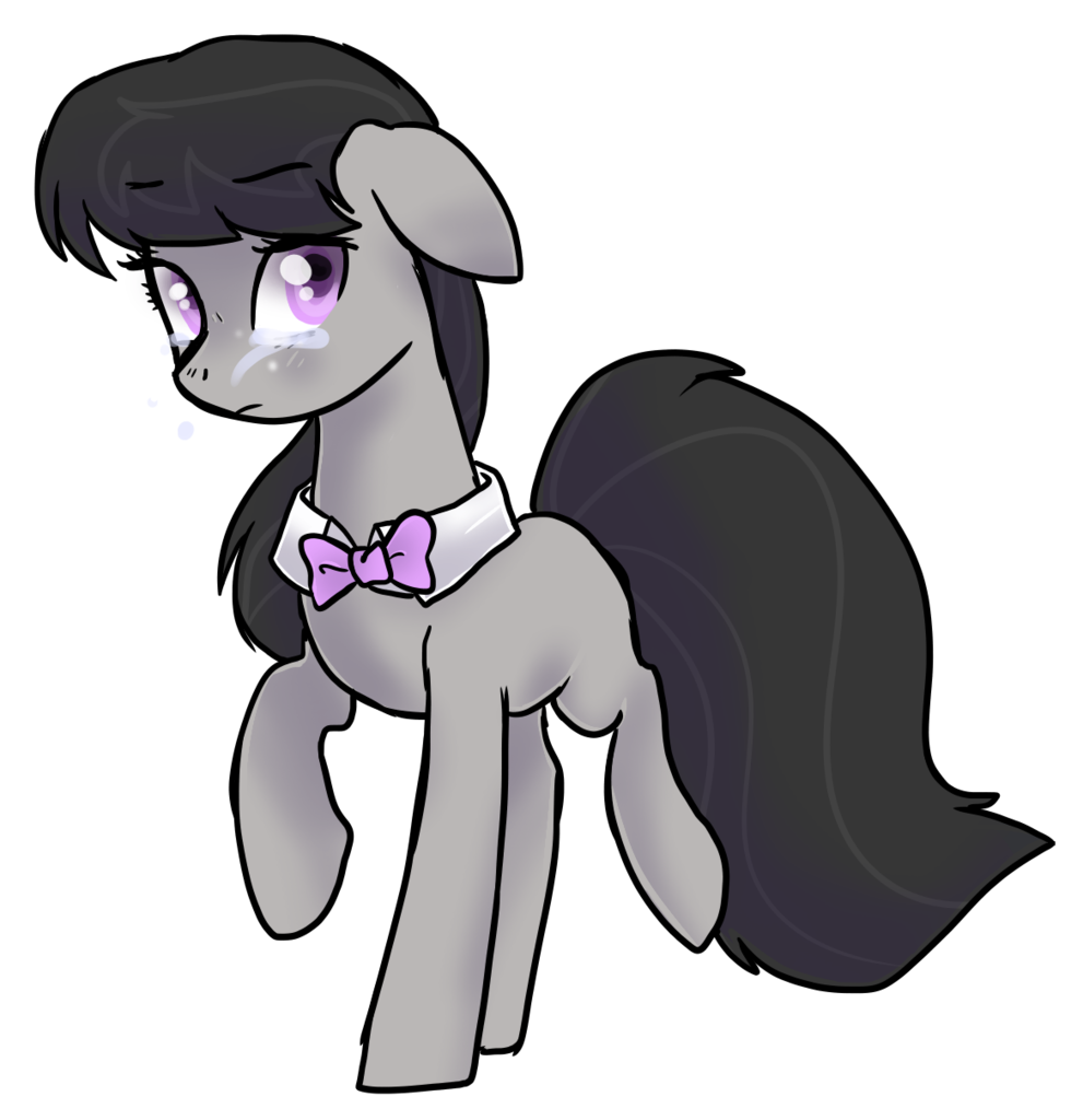 #853759 - safe, artist:ellycooarts, octavia melody, blank flank, crying ...