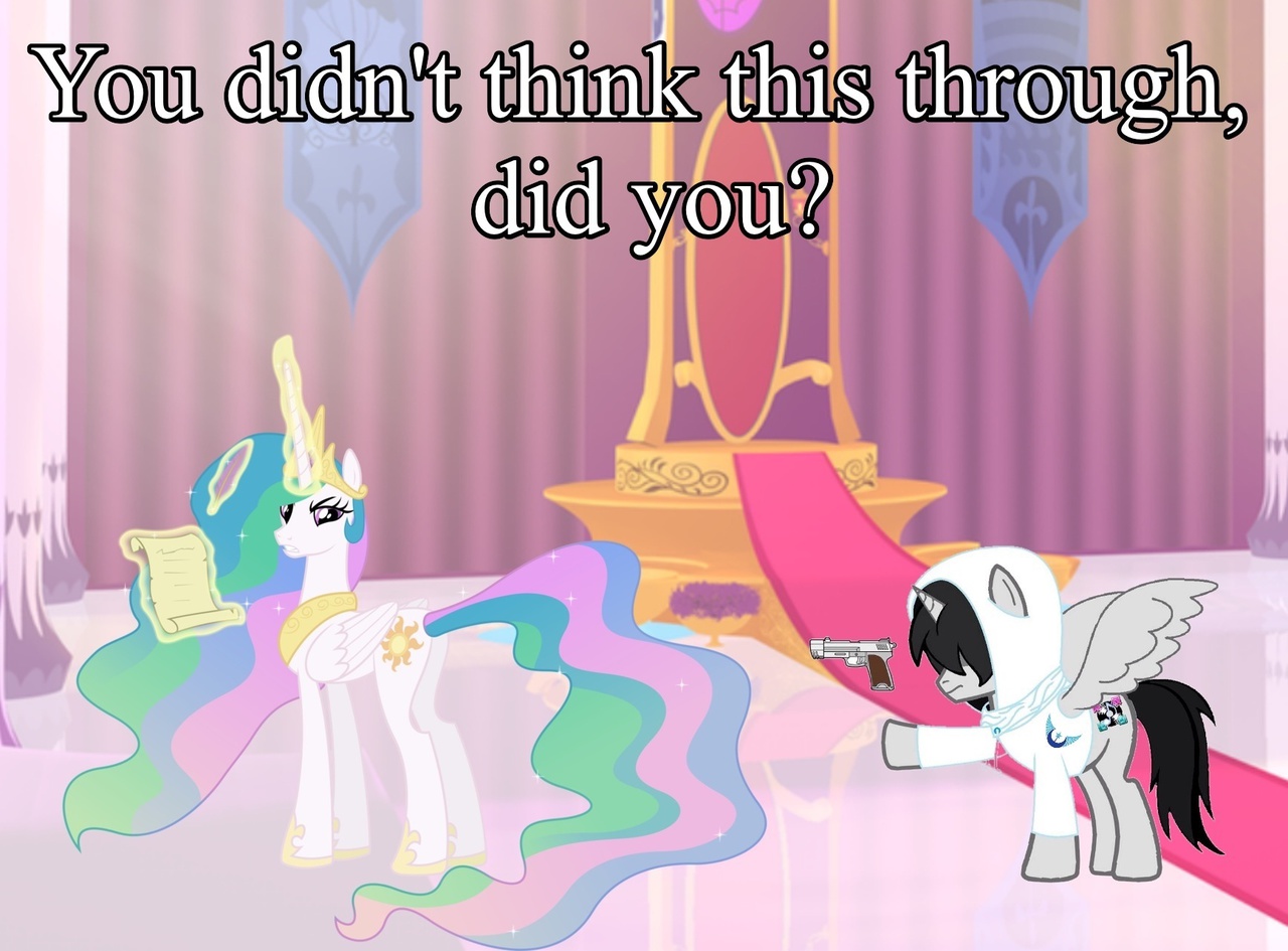 #856132 - semi-grimdark, edit, princess celestia, oc, oc:moondark ...