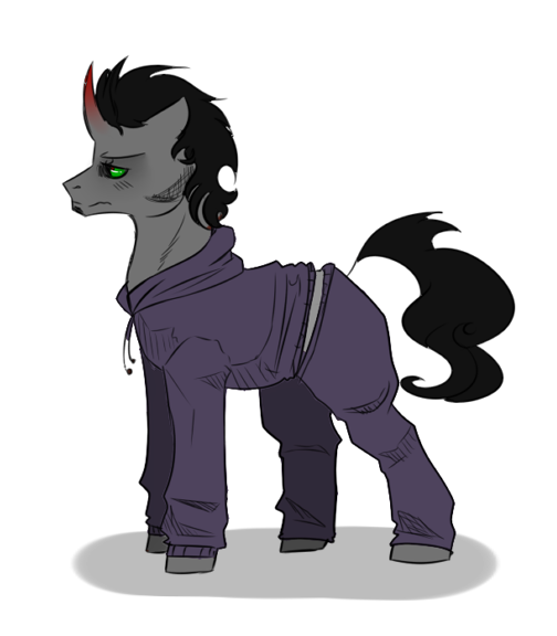 #856743 - safe, artist:onion-eyed-goat, king sombra, g4, clothes ...