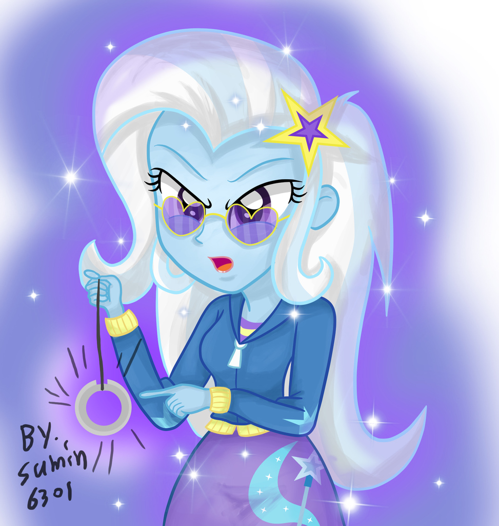 #857291 - safe, artist:sumin6301, trixie, equestria girls, g4, female ...