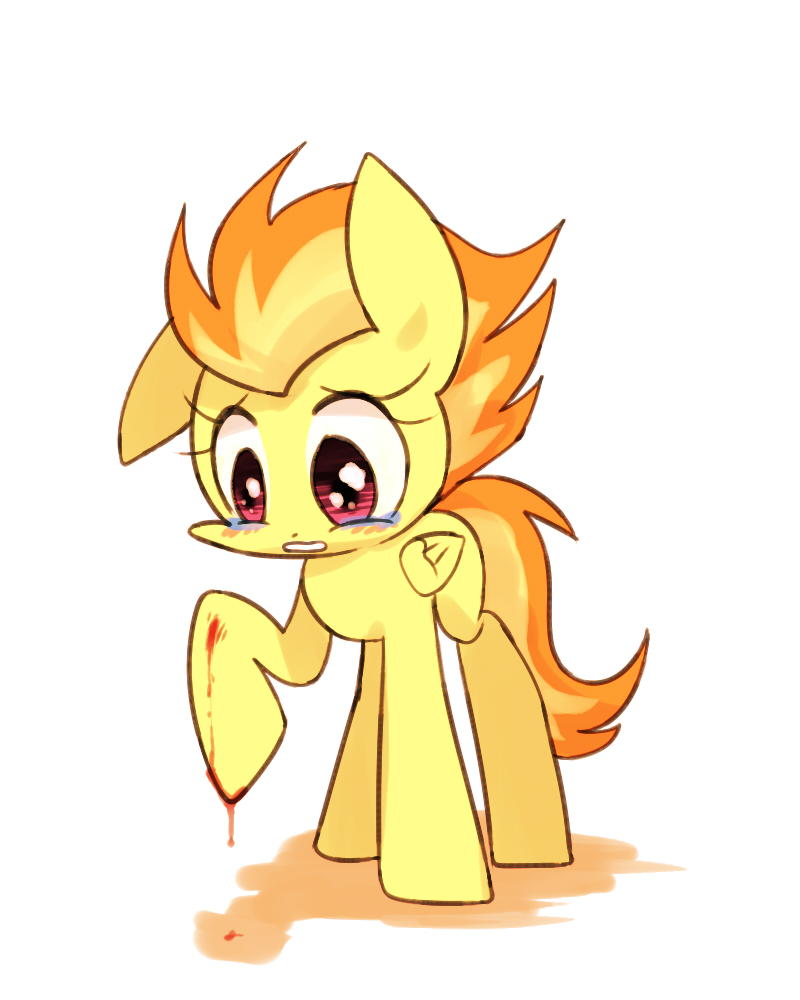 #858845 - safe, artist:joycall6, spitfire, pegasus, pony, bleeding ...