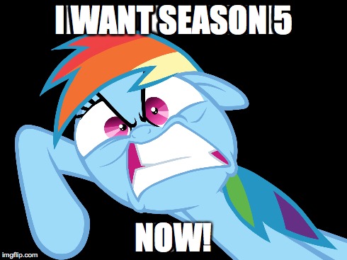 #861007 - safe, rainbow dash, g4, season 5, female, hype, image macro, meme, solo - Derpibooru