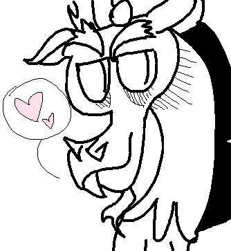 #841840 - safe, artist:discorcl, discord, heart, male, solo - Derpibooru