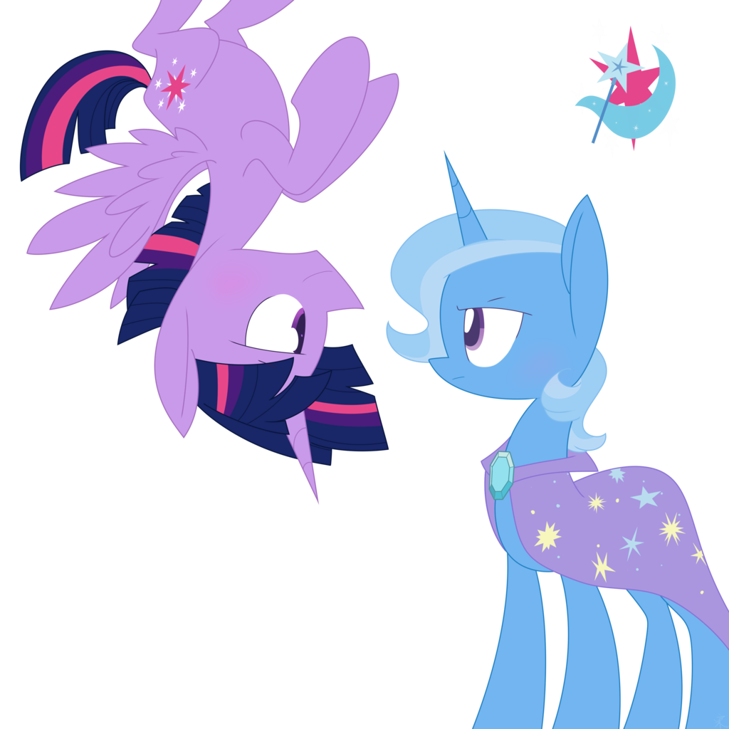 #844138 - safe, artist:yaco, trixie, twilight sparkle, alicorn, pony ...