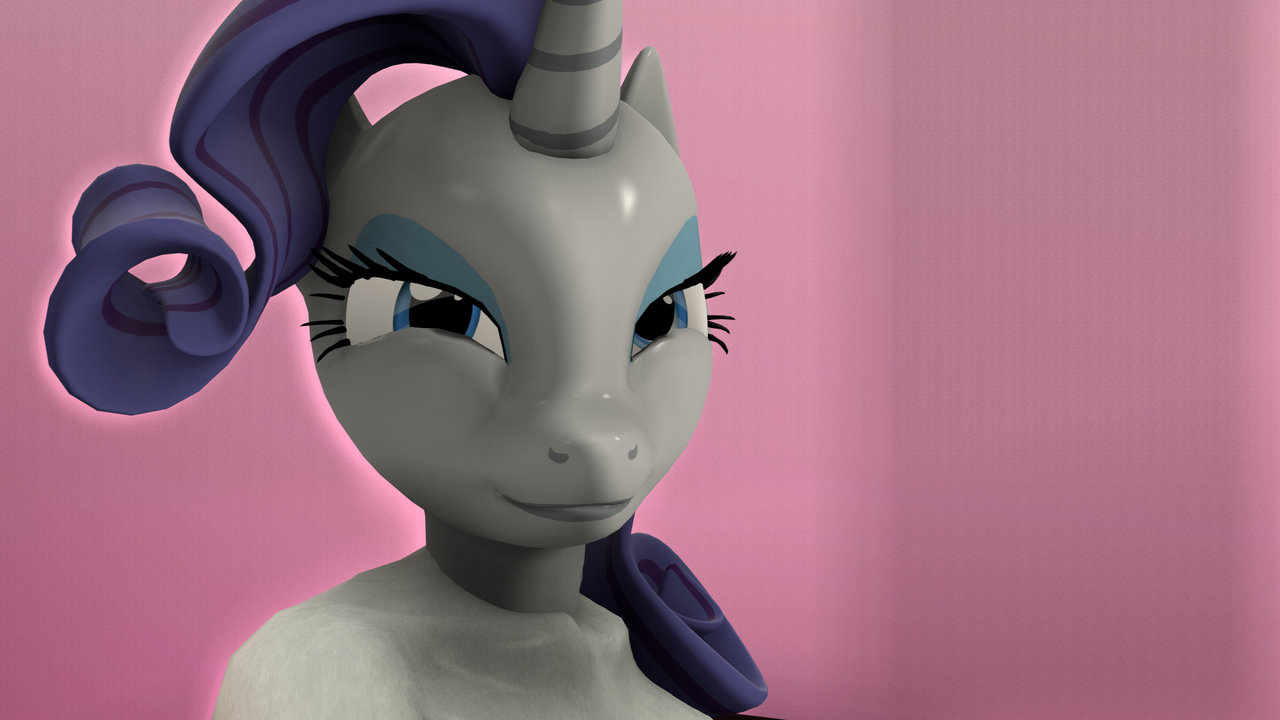 #844172 - safe, artist:luckywhispersjellyfish, rarity, anthro, g4, 3d ...