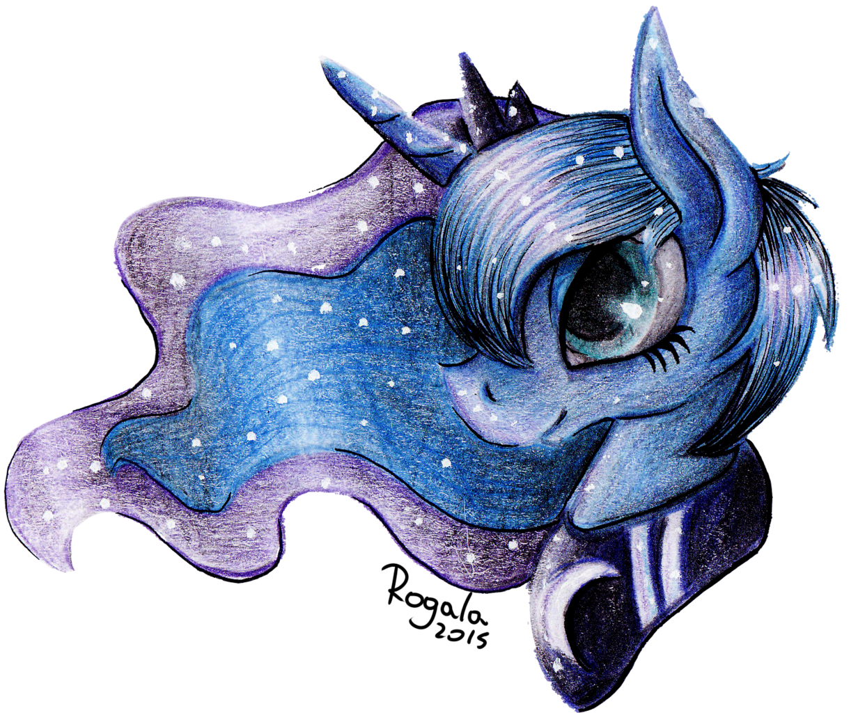 #844568 - safe, artist:julunis14, princess luna, female, portrait ...