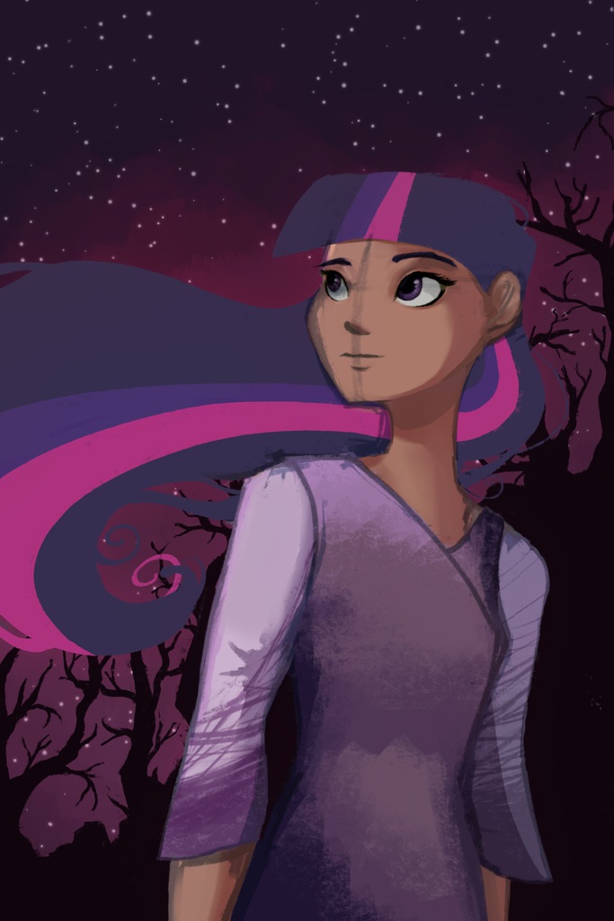 #844612 - safe, artist:vellumed, twilight sparkle, human, g4, colored ...