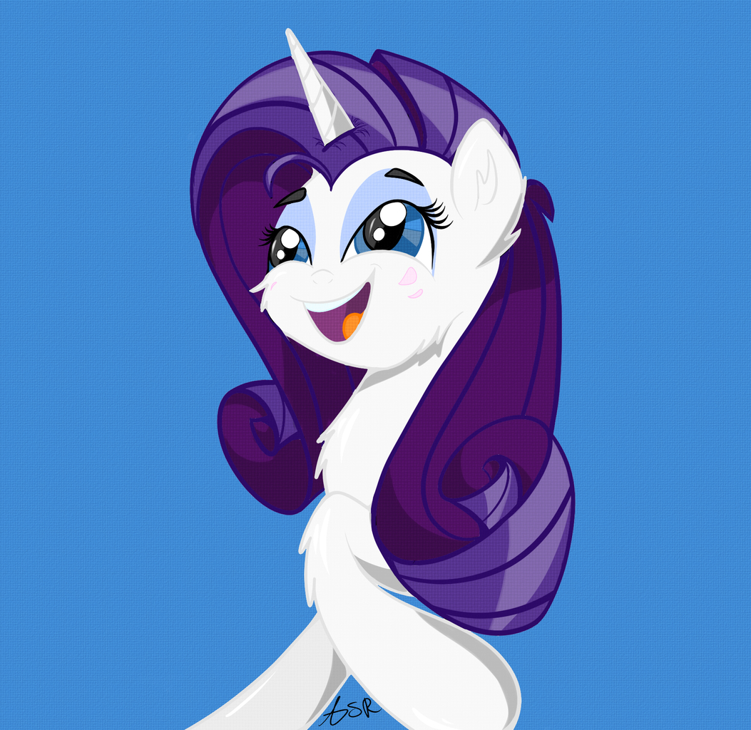 #845549 - safe, artist:asimplerarity, rarity, g4, female, fluffy, open ...