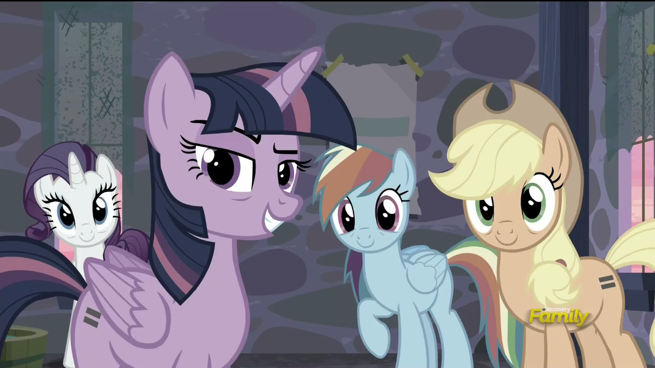 #871548 - safe, screencap, applejack, rainbow dash, rarity, twilight ...