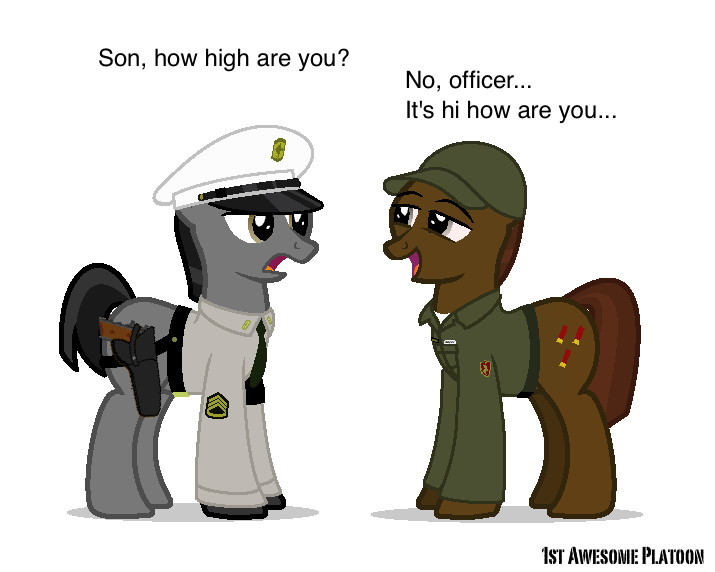 #873423 - safe, artist:ethanchang, oc, oc only, oc:pfc buck, earth pony ...