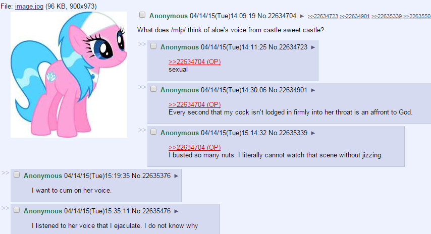 #873793 - questionable, aloe, g4, /mlp/, 4chan, 4chan screencap, never ...