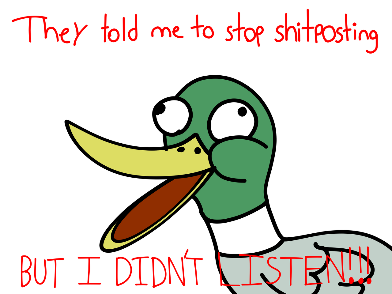 #874588 - safe, artist:xwoofyhoundx, duck, exploitable meme, high res ...