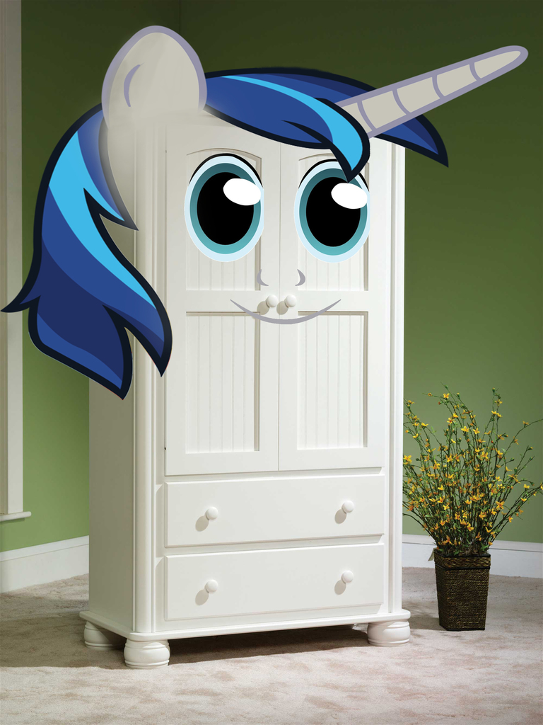 #875493 - safe, artist:bjornofcorn, shining armor, armoire, furniture ...