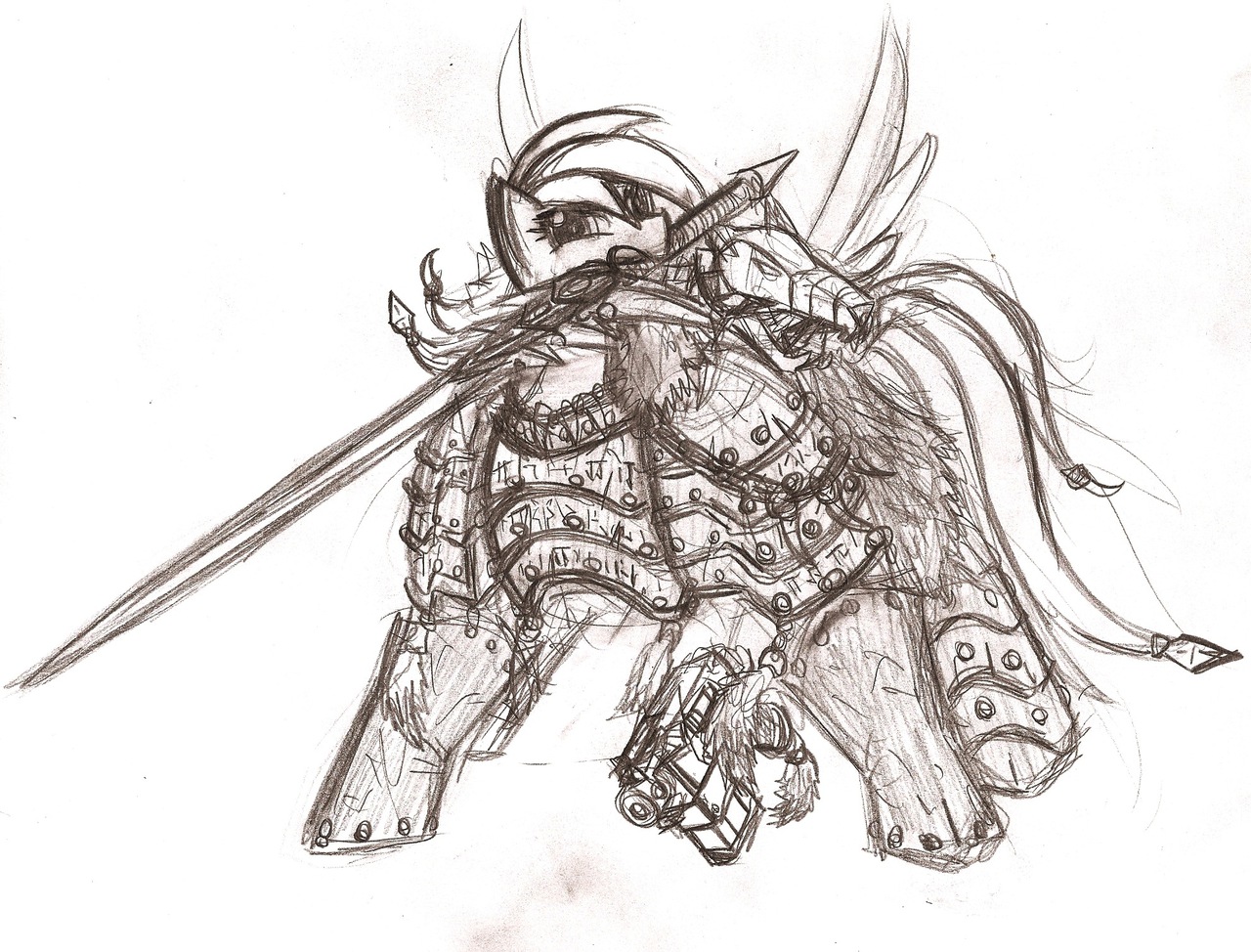 #876084 - safe, artist:cahook2, rainbow dash, g4, bolter, crossover ...