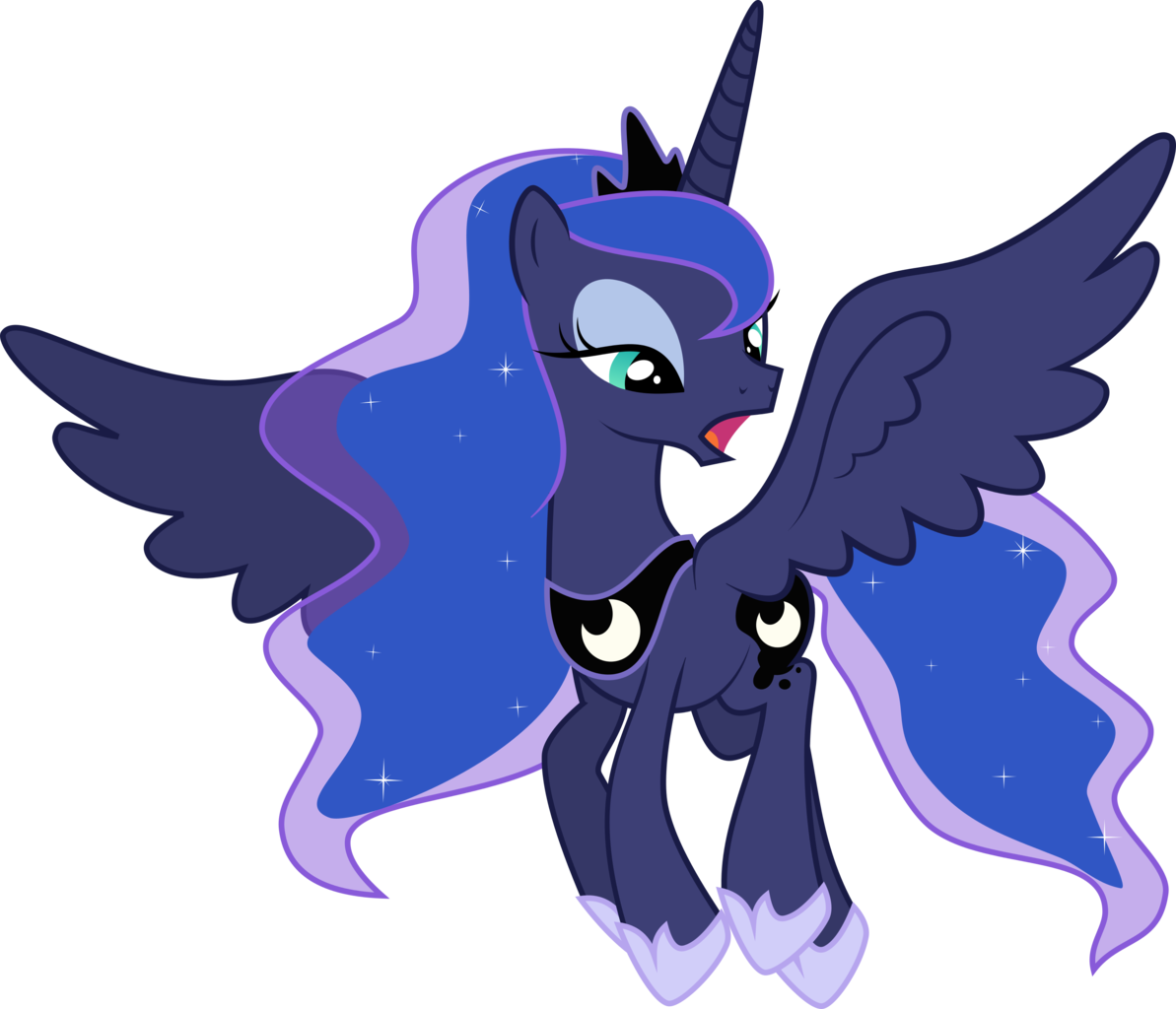 #876993 - safe, artist:xebck, princess luna, bloom & gloom, g4, female ...