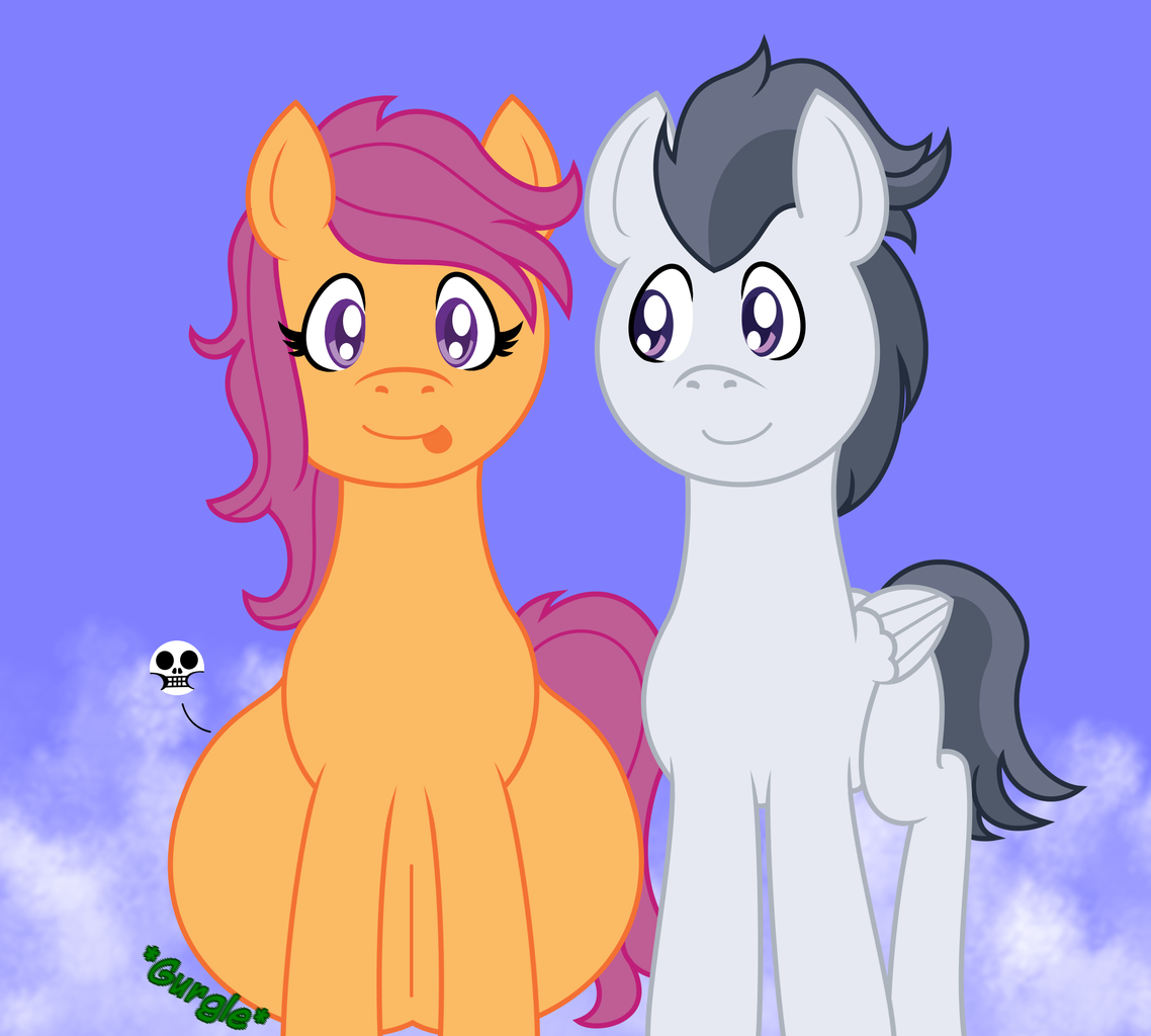 #885525 - suggestive, artist:slimeyjenkins, rumble, scootaloo, pegasus ...