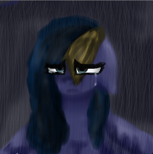 #863830 - safe, oc, oc only, crying, depressed, depression, pain, rain ...