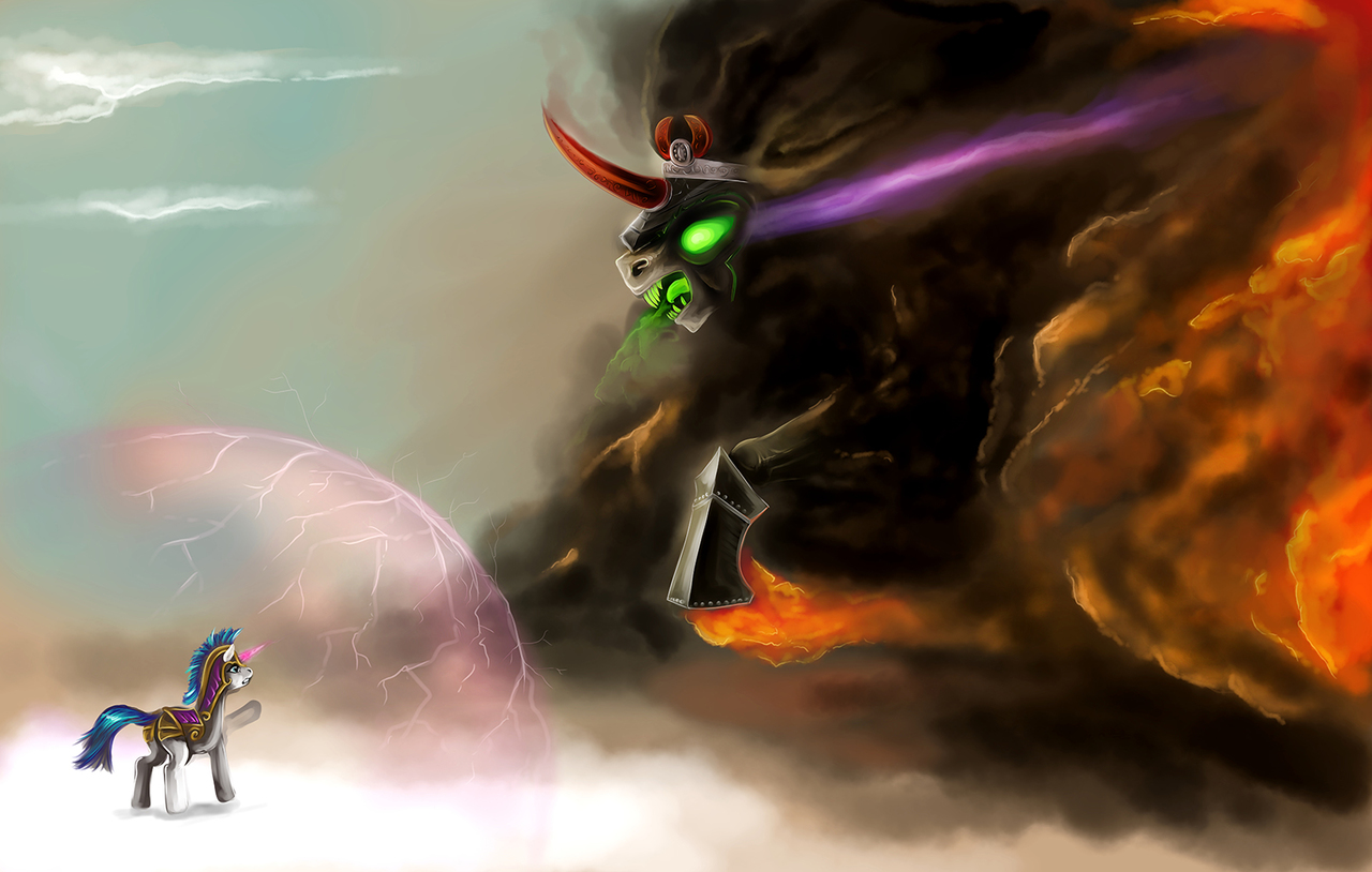 #894342 - safe, artist:nightshroud, king sombra, shining armor, umbrum ...