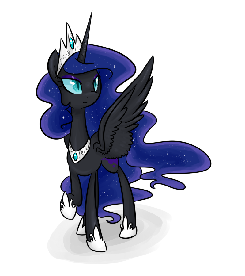 #895153 - safe, artist:theluckyangel, nightmare moon, tumblr:ask queen ...
