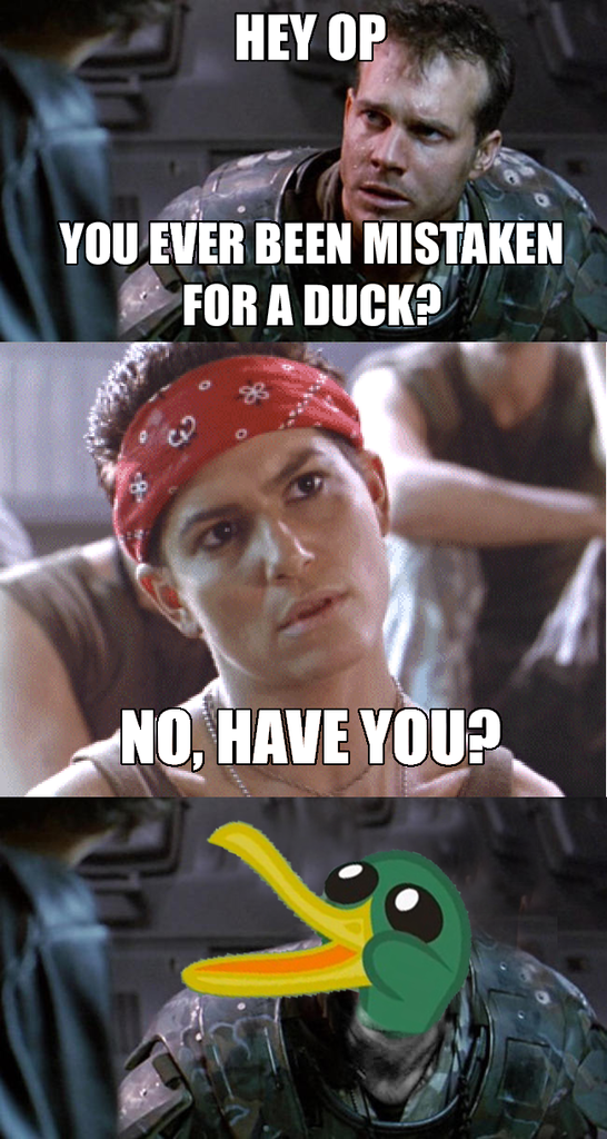895239 Safe Edit Screencap Alien Meme Meta Op Is A Duck Private Hudson Private