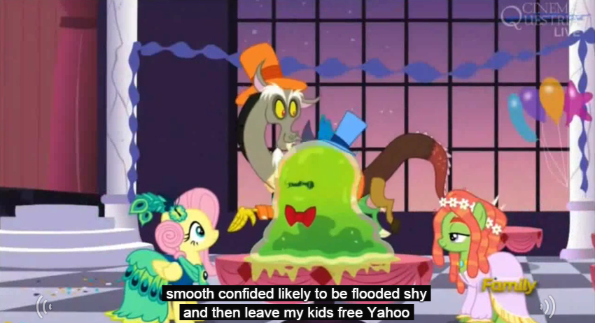 #897421 - safe, screencap, discord, fluttershy, smooze, tree hugger ...