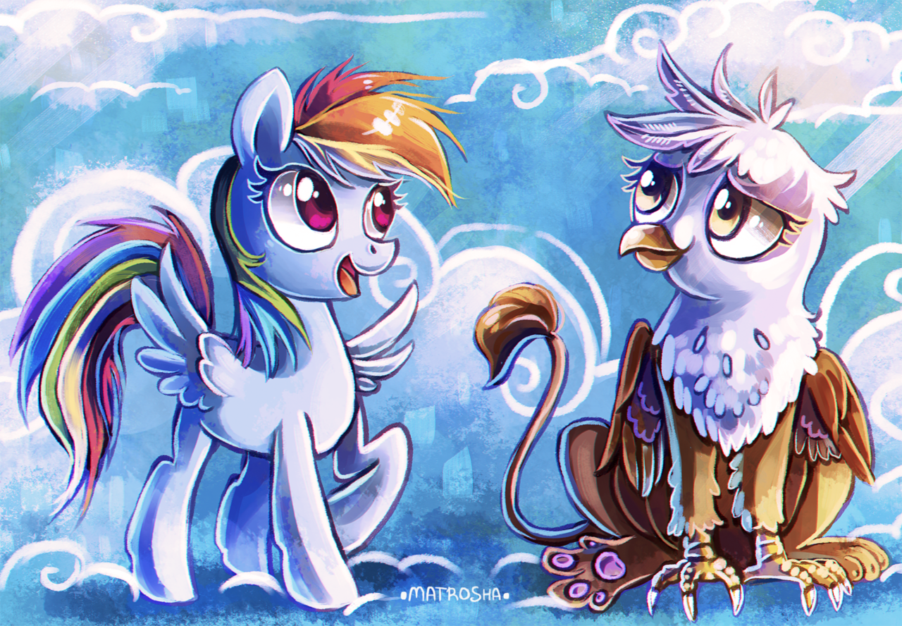 Young Gilda and Rainbow Dash by matrosha123 : r/MLPGilda