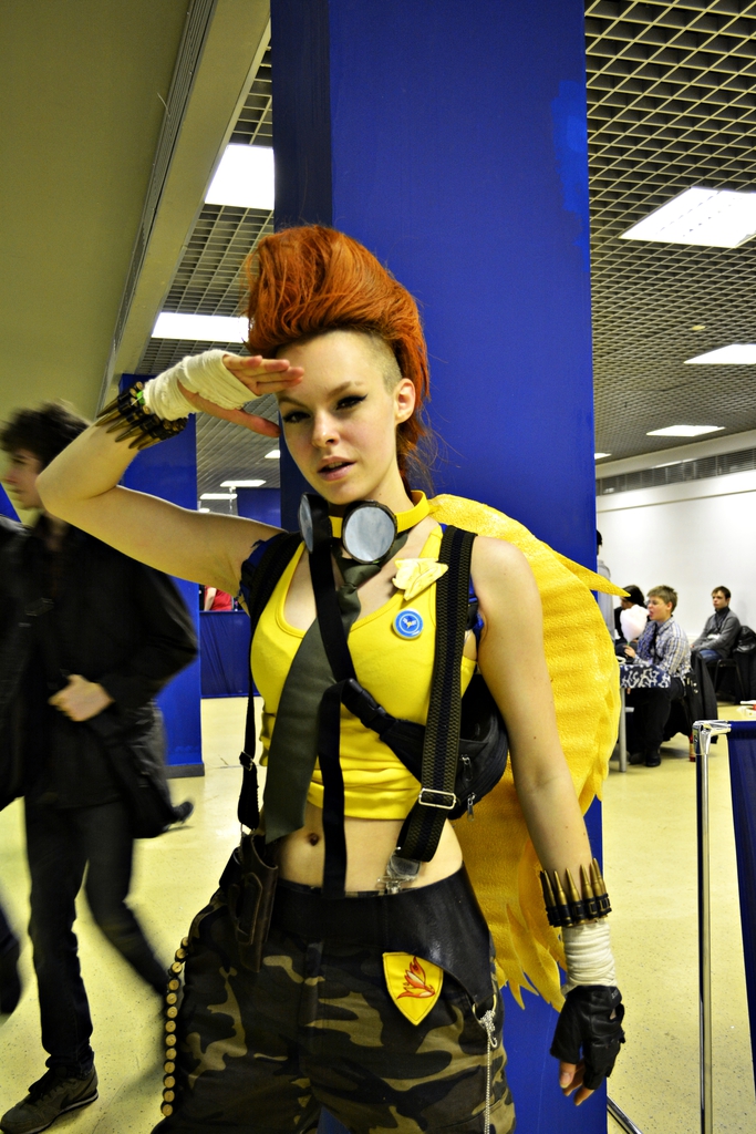 #888964 - safe, artist:dixidana, spitfire, human, 2015, clothes, cosplay, costume, irl, irl ...