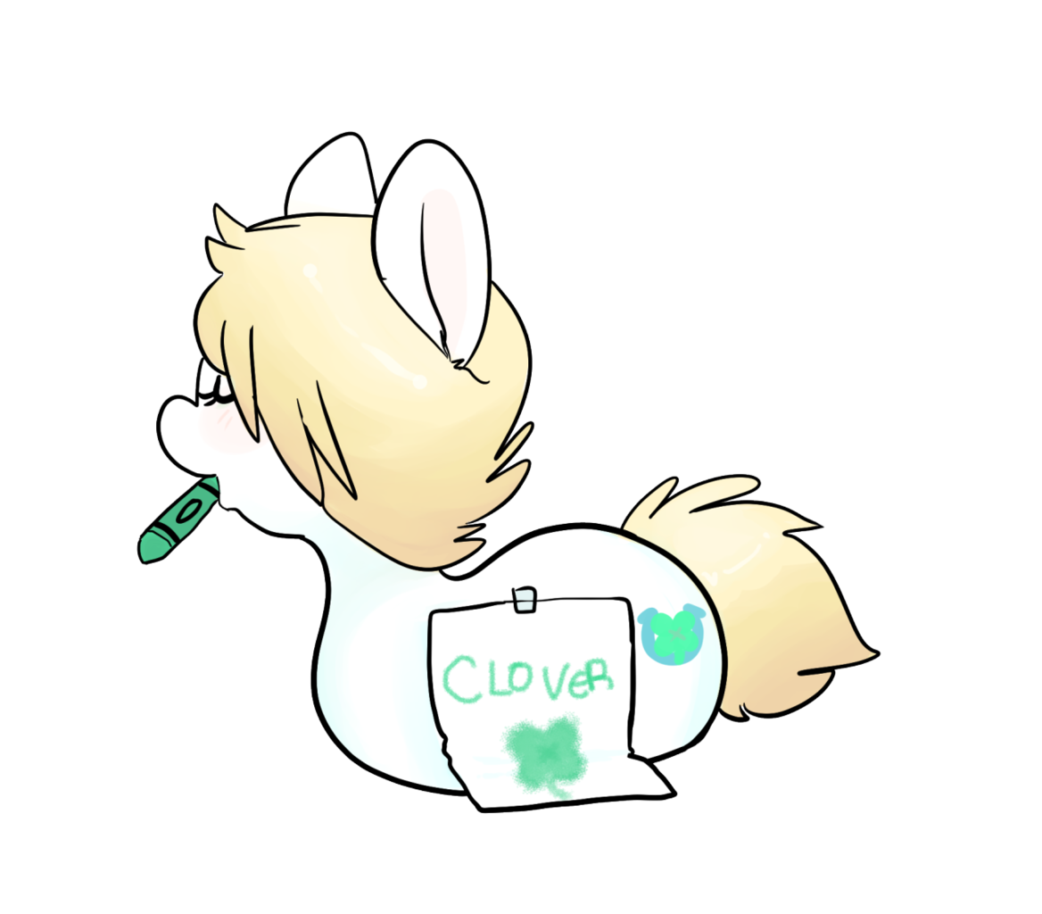 #890863 - safe, artist:mt, oc, oc only, oc:clover, amputee, crayon ...