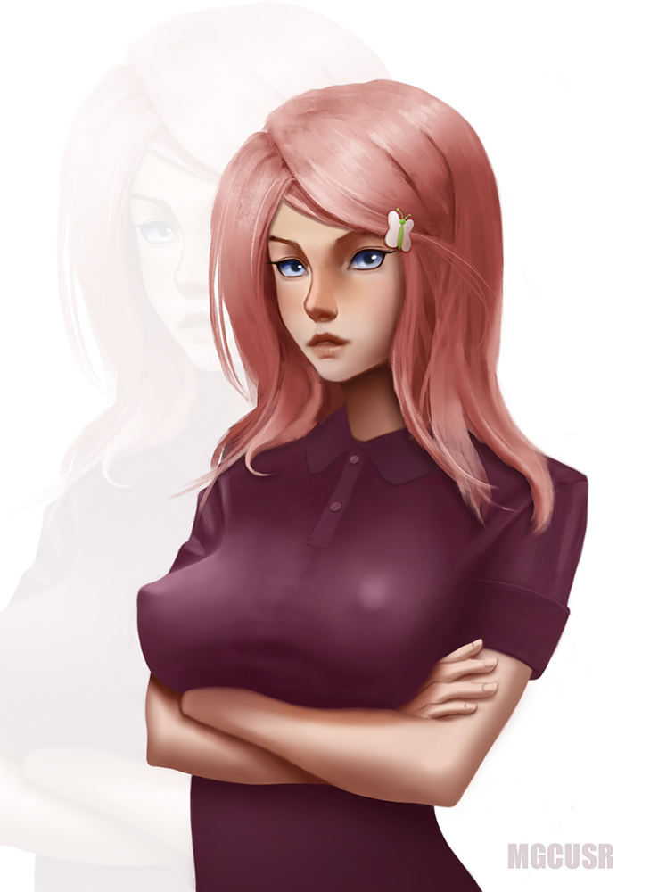 892121 Suggestive Artistmgcusr Fluttershy Human Breasts Busty Fluttershy Clothes