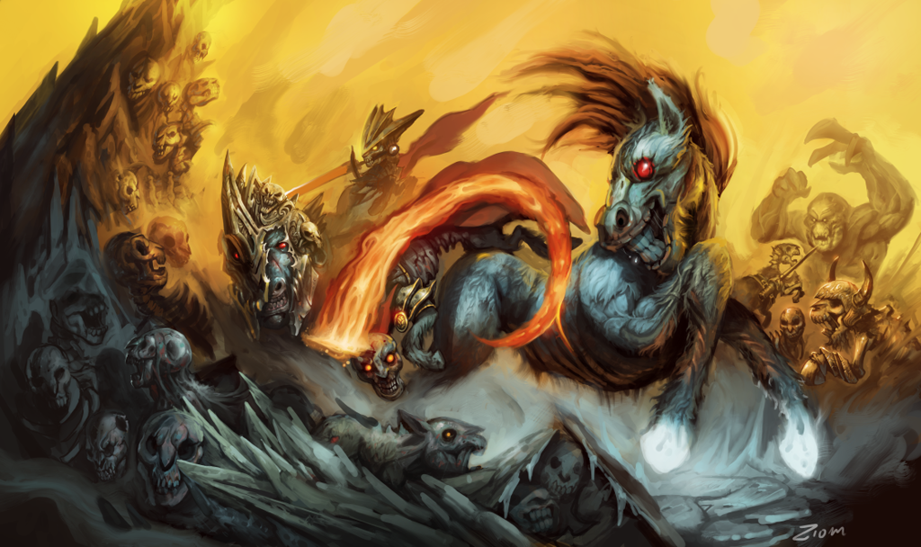 #915081 - semi-grimdark, artist:ziom05, oc, oc only, skeleton pony ...