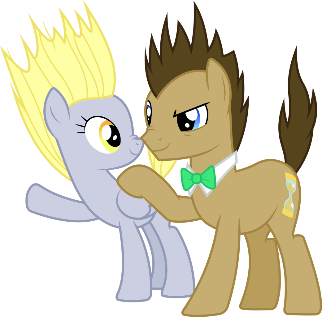 #916082 - safe, artist:dasprid, derpy hooves, doctor whooves, time ...