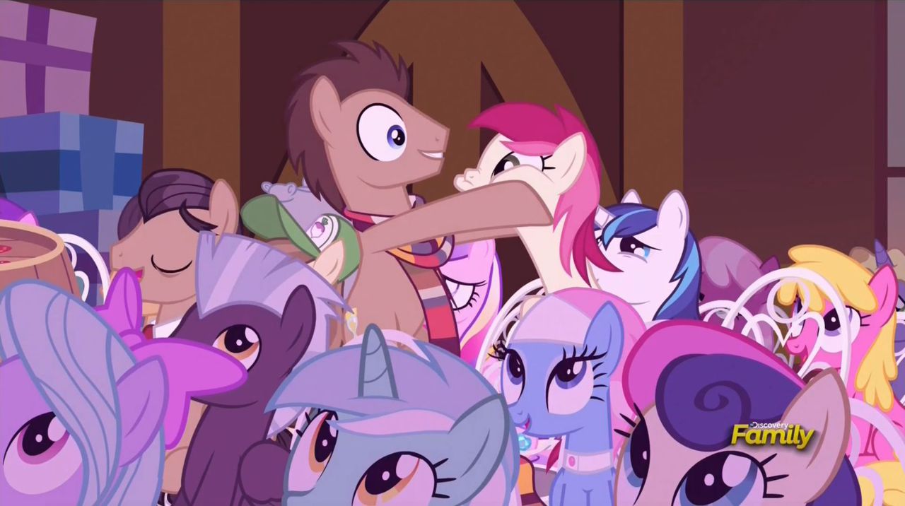 #916413 - safe, screencap, amethyst star, bon bon, bulk biceps ...