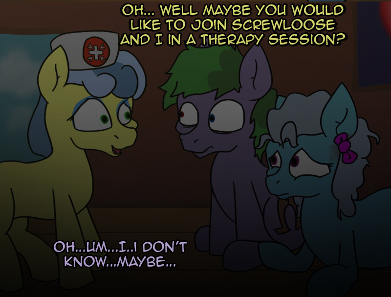 #919871 - semi-grimdark, artist:unhinged_pony, nurse coldheart, nurse ...