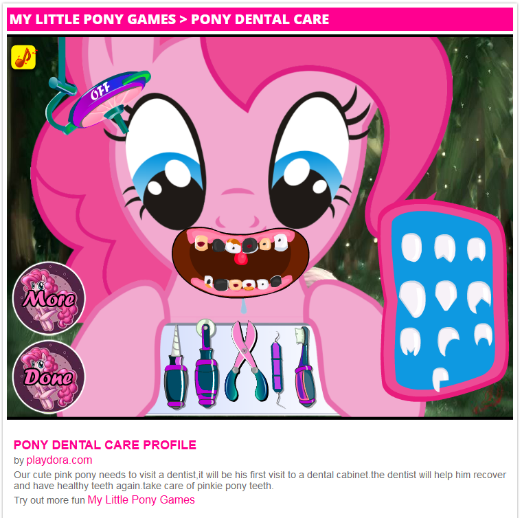 #921566 - grimdark, grotesque, pinkie pie, g4, dentist, female, solo ...
